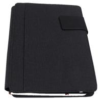 China Custom Logo Ultraportable Wireless Charger Notebook , Foldable Power Bank Padfolio for sale