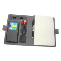 China 5W Waterproof Padfolio With Power Bank , Multifunctional Notebook Wireless Charger for sale