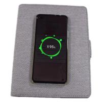 China A5 Grey Wireless Charging Notepad , Ultrathin Junior Padfolio 5x8 for sale