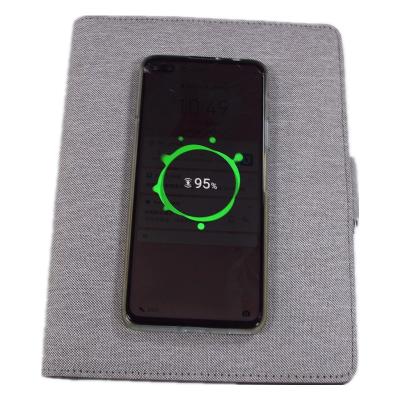 China A5 Grey Wireless Charging Notepad , Ultrathin Junior Padfolio 5x8 for sale
