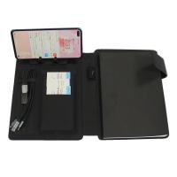 China Custom Logo Wireless Charging Notebook Multifunctional Organizer For Business for sale