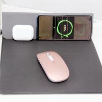 China Foldable Nontoxic Mouse Pad With Phone Holder , 10W Mouse Pad Charging Station for sale