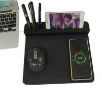 China Reusable Ultraportable Wireless Charging Mouse Pad Nonslip For PC for sale