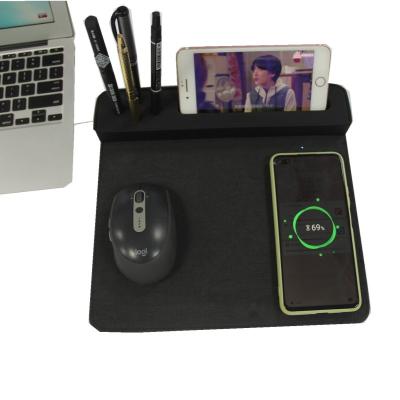 China Reusable Ultraportable Wireless Charging Mouse Pad Nonslip For PC for sale