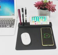 China Reusable Ultraportable Wireless Charging Mouse Pad Nonslip For PC for sale