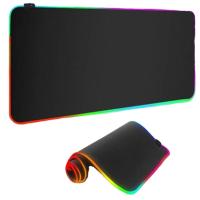 China RGB Wireless Charging Gaming Mouse Pad 800x300x4mm Non-Slip Natural Rubber Desk Mat for sale