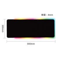 China RGB Wireless Charging Gaming Mouse Pad 800x300x4mm Non-Slip Natural Rubber Desk Mat for sale
