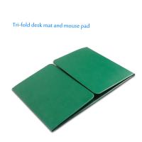 China Rectangle 10W Wireless Charging Mouse Pad Foldable PU Leather with Pen Holder for sale