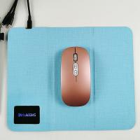 China PU Leather Wireless Charging Mouse Pad Foldable Multifunctional for sale