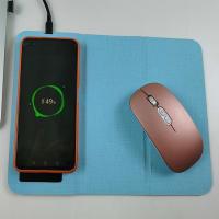 China PU Leather Wireless Charging Mouse Pad Foldable Multifunctional for sale