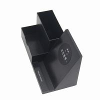 China ABS Leather Pen Holder with Wireless Charging Custom Logo Ultraportable Nontoxic LED Lights for sale