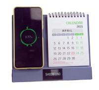 China PU Leather Custom Wireless Charging Calendar Multiscene Rechargeable for Desk for sale