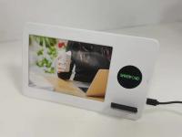 China ABS Digital Photo Frame 10 Inch with Wireless Charger 10W USB Custom LED Logo for sale
