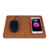 China Multipurpose Wooden Wireless Charging Mouse Pad Mildew Proof for sale
