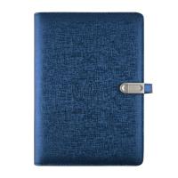 China Multifunctional PU Leather B5 Wireless Charging Notebooks With Magnetic Flap for sale