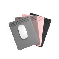 China TPU Material Portable Wireless Charger Corporate Gift Ergonomic Mousepad for sale