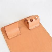 China Ergonomic Design Leather Pen Holder Nonslip Foldable Recycled With LED Lights for sale
