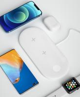 China Ultra Thin Multipurpose 7.5 W Wireless Charger Lightweight 3 In 1 for sale