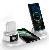 China 6 In 1 Electronic Wireless Charger Corporate Gift ABS Material Multifunctional for sale