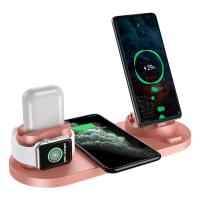 China 6 In 1 Electronic Wireless Charger Corporate Gift ABS Material Multifunctional for sale
