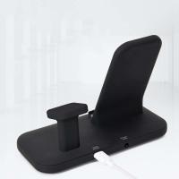 China 3 in 1 Nonslip Wireless Charger Dock Fast Charging Stand for Phone with 15W Output for sale