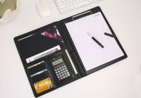 China Waterproof Document Leather Business Portfolio Washable Multiscene Custom Logo for sale