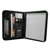 China ODM Nontoxic Business Portfolio Case , Moistureproof Leather A4 Conference Folder for sale