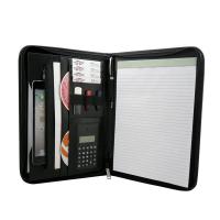 China ODM Nontoxic Business Portfolio Case , Moistureproof Leather A4 Conference Folder for sale
