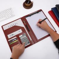 China Durable Business PU Leather Notepad Portfolio Multiscene Recyclable Custom Logo for sale