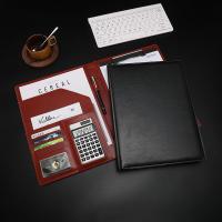 China Durable Business PU Leather Notepad Portfolio Multiscene Recyclable Custom Logo for sale