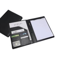 China Durable Business PU Leather Notepad Portfolio Multiscene Recyclable Custom Logo for sale