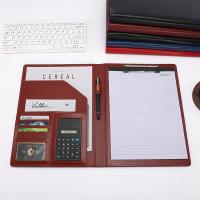 China Durable Business PU Leather Notepad Portfolio Multiscene Recyclable Custom Logo for sale