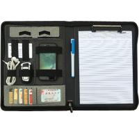 China Moistureproof Luxury Leather Portfolio With Calculator Multifunctional Reusable for sale