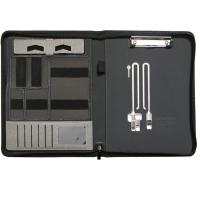 China Moistureproof Luxury Leather Portfolio With Calculator Multifunctional Reusable for sale