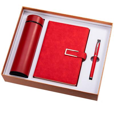 China Custom Logo Luxury Diary And Pen Gift Set Reusable Multifunctional for sale