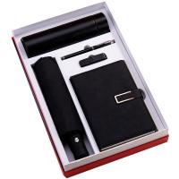 China 5 in 1 Antidust Notebook and Pen Gift Set with Power Bank Smart Notebook 16GB USB for sale