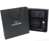 China Rechargeable Wireless Power Bank Notebook Keychain Pen Cup Gift Set Business Gift for sale