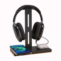 China ABS Multiscene Wireless Charger Corporate Gift 3 In 1 Headphone for sale