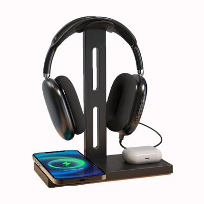 China ABS Multiscene Wireless Charger Corporate Gift 3 In 1 Headphone for sale