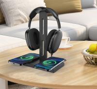 China ABS Multiscene Wireless Charger Corporate Gift 3 In 1 Headphone for sale
