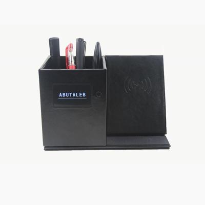 China 10W Multipurpose Leather Pen Holder Waterproof Stain Resistant With LED Lights for sale