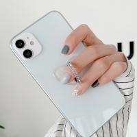 China Transparent Cell Phone Ring Holder with Diamond Finger Grip Stand 360 Rotation for sale