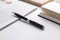China Custom Logo Reusable Metal Ballpoint Pen 0.7mm Medium Black Ink Ultraportable Business Office for sale