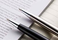 China Custom Logo Reusable Metal Ballpoint Pen 0.7mm Medium Black Ink Ultraportable Business Office for sale