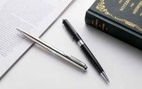 China Custom Logo Reusable Metal Ballpoint Pen 0.7mm Medium Black Ink Ultraportable Business Office for sale