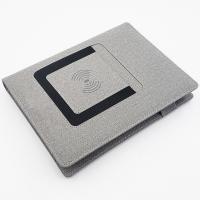 China Multipurpose Folding Power Bank Notebook Folder 6 Rings Leather Material for sale