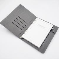 China Multipurpose Folding Power Bank Notebook Folder 6 Rings Leather Material for sale