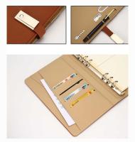China Wireless Charging Notebook with Built-in Power Bank and USB Cable Custom Color Leather for sale