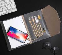 China Folding Reusable Notepad With Power Bank , Multiscene Phone Charging Notebook for sale