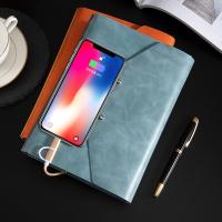 China Folding Reusable Notepad With Power Bank , Multiscene Phone Charging Notebook for sale